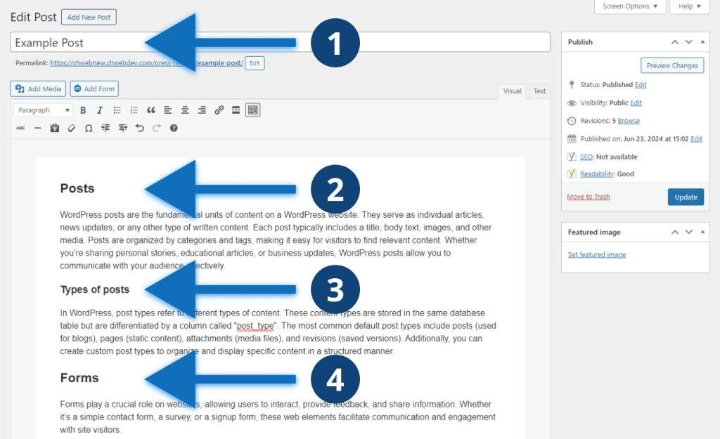 How to choose a heading level - CH Web Agency